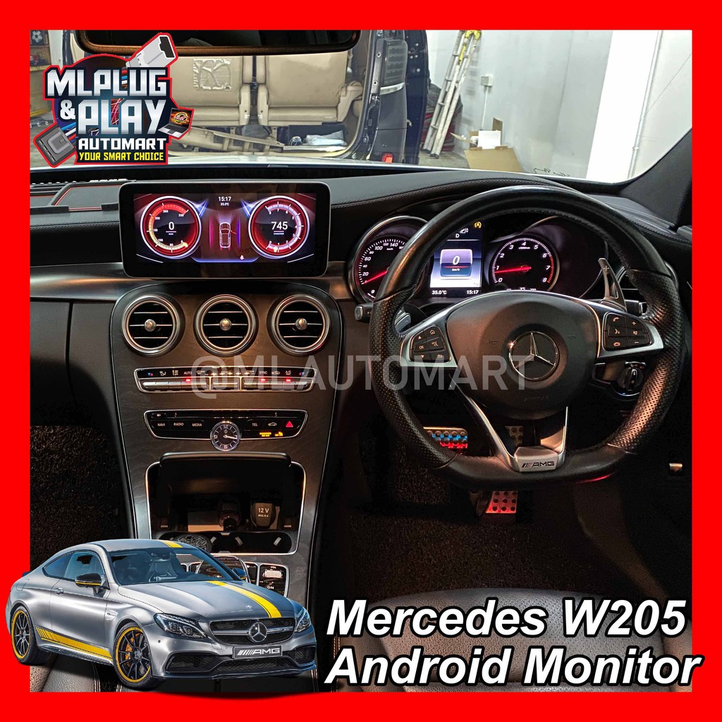 Mercedes Benz C Class W205 - Touch Screen Android Monitor (C180/ C200 ...