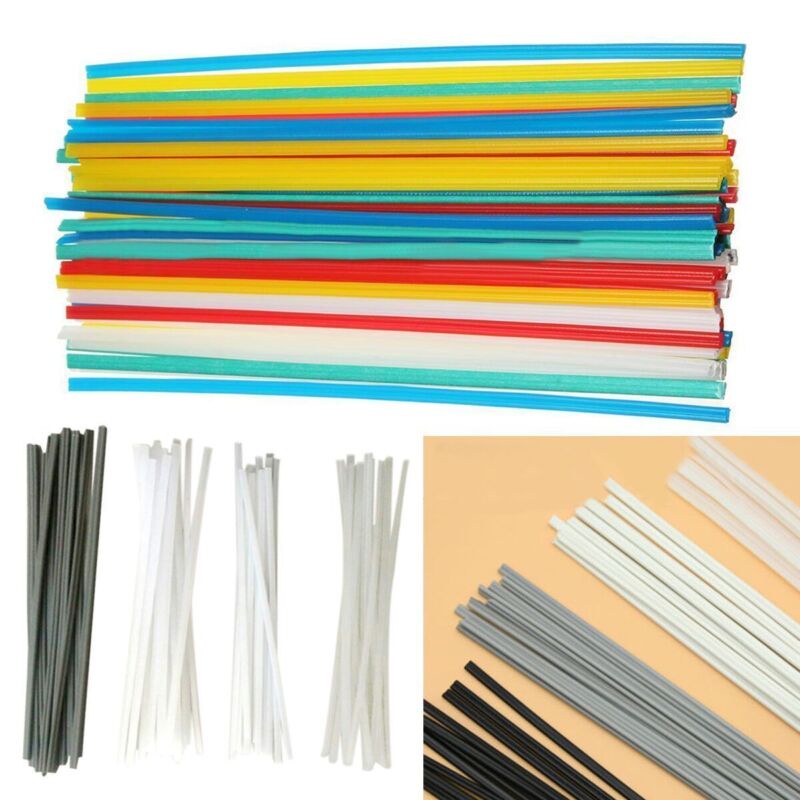 25/50Pcs Mix Color Set Plastic Welding Rods ABS/PP/PVC/PE Welding Rods ...