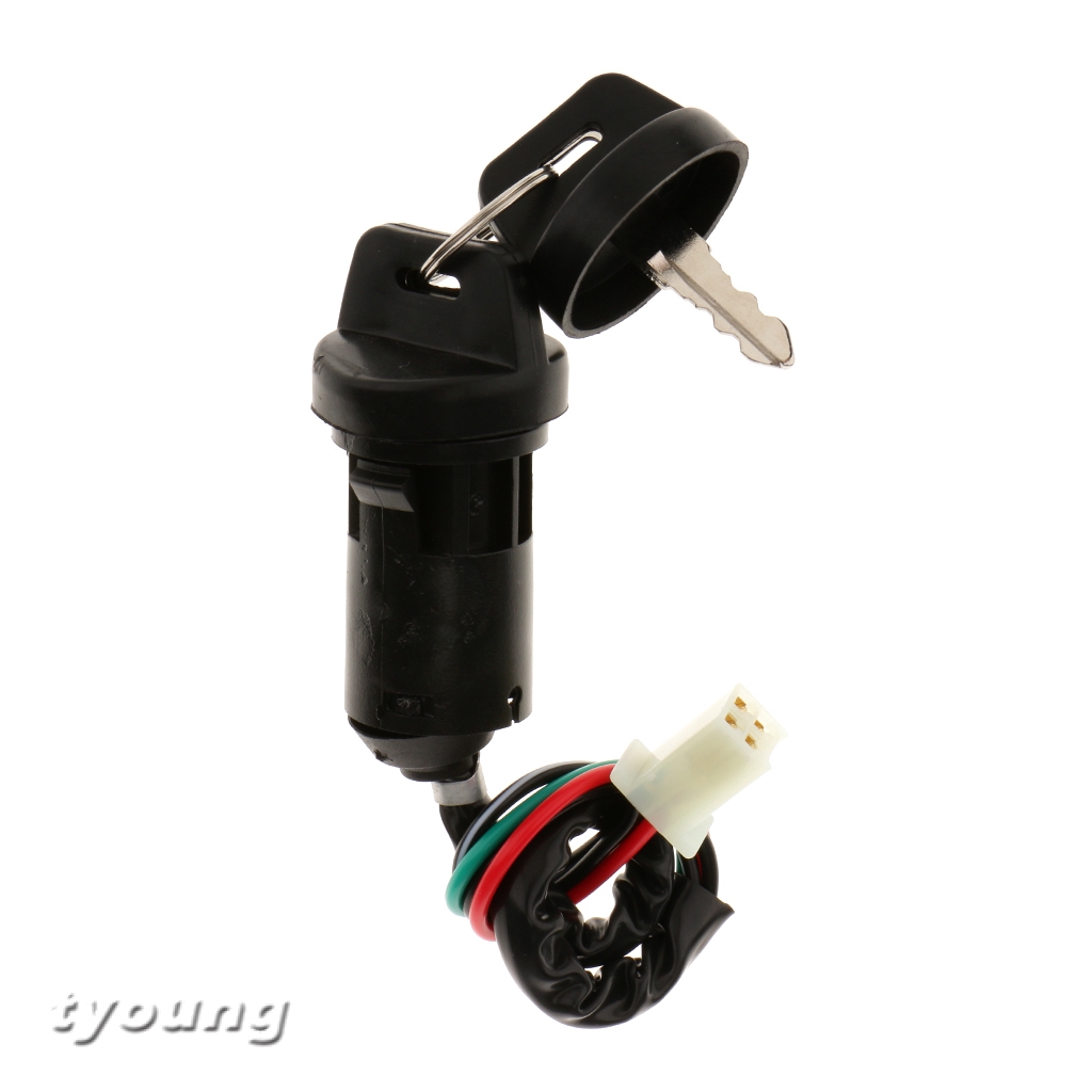 Ignition Key Scooter ATV Moped Kart Electric Motorcycle Switch Wire ...