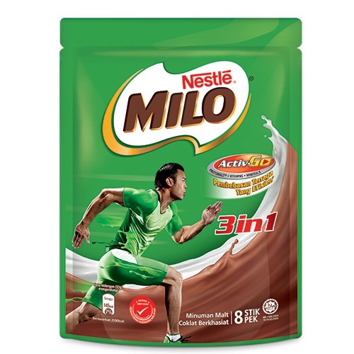 Nestlé Milo Activ-Go 3 In 1 Chocolate Malt Drink 8 Stick Packs x 33g | Shopee Malaysia