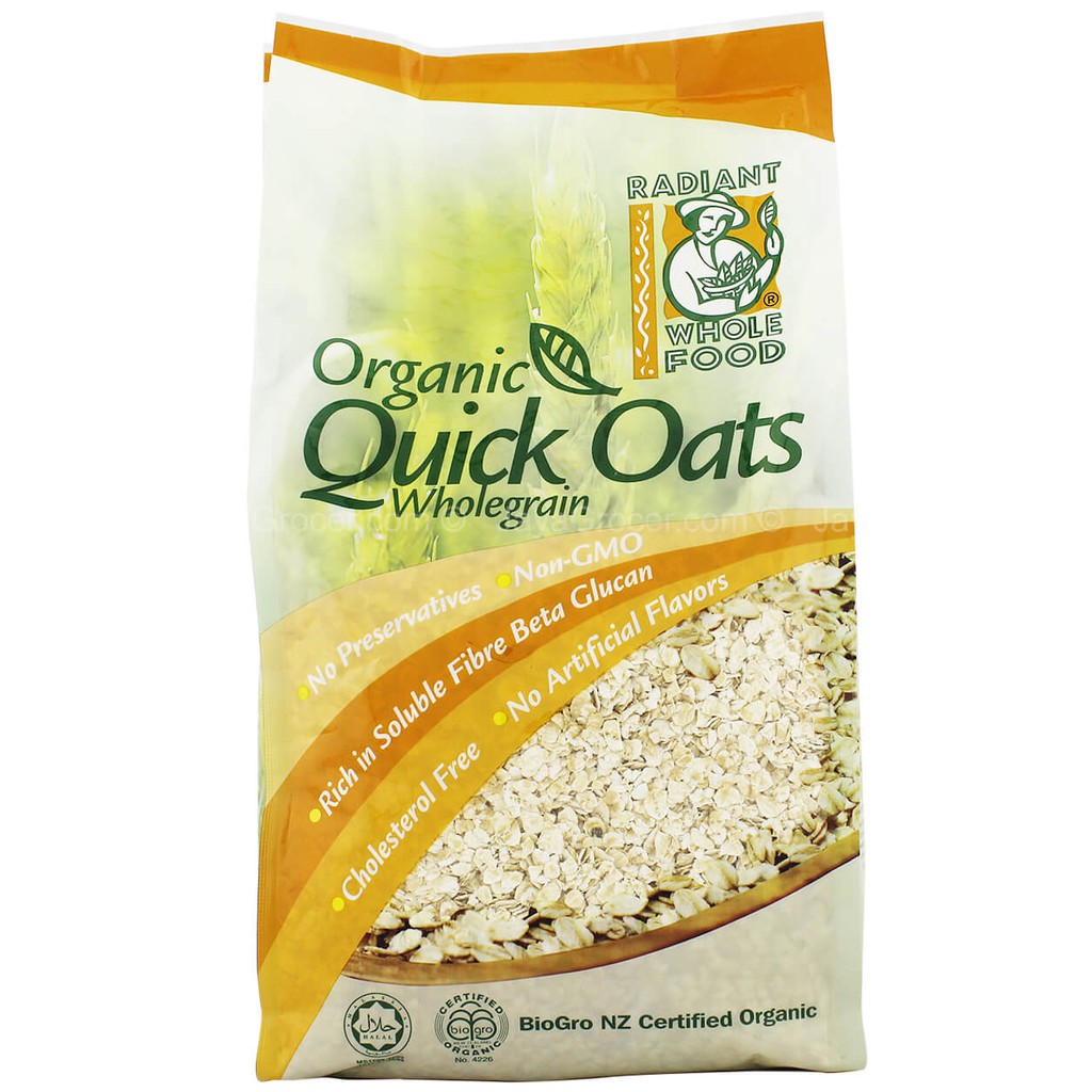 Radiant Organic Quick Oats 有机快熟燕麦片 (500g) | Shopee Malaysia