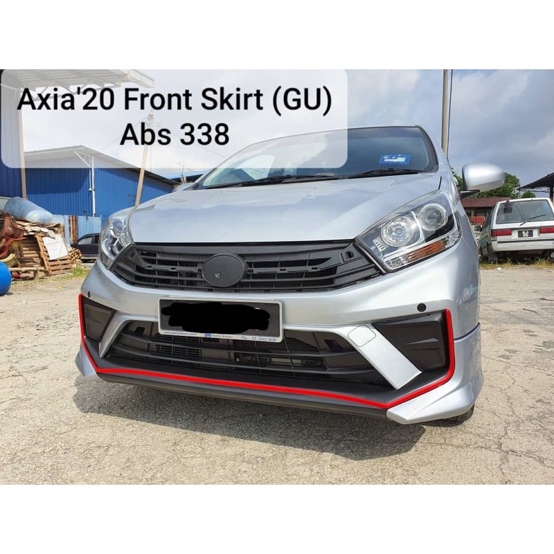Perodua Axia 2020 2021 facelift gear up GU Bodykit body kit front side ...