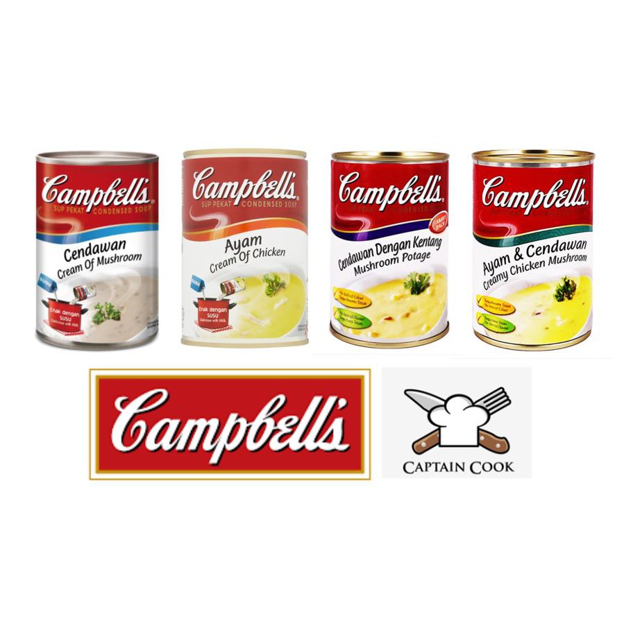 CAMPBELL Cream Soup Assorted 290gm ( Mushroom / Chicken / Mushroom ...