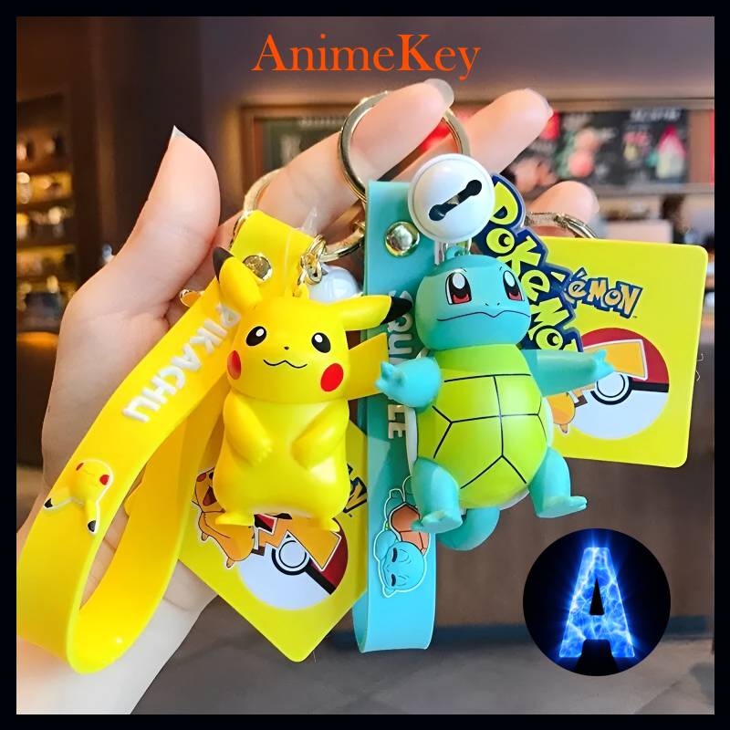 Cute Pokemon keychain/cute cartoon/Pikachu/Bulbasaur/Charmander ...