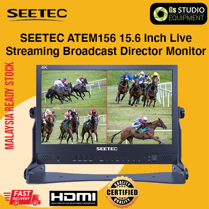SEETEC ATEM156 Live Streaming Broadcast Monitor With 4 HDMI Input ...