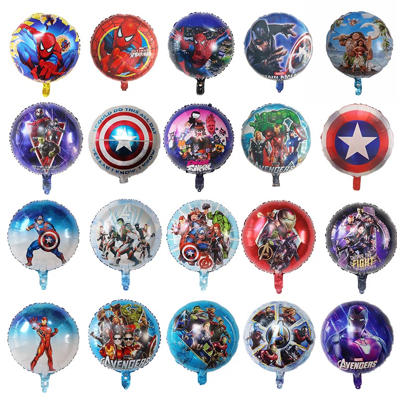 50pcs 18inch MARVEL Spider Hero Man Foil Helium Balloons Baby Shower ...