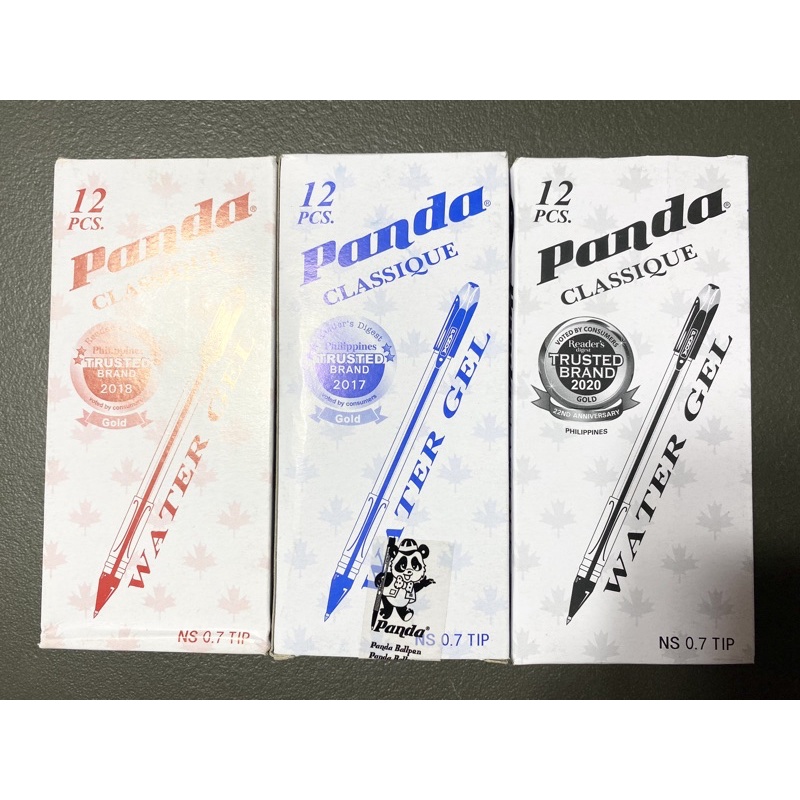 Panda Classique Ballpen Black Blue Red per box | Shopee Malaysia