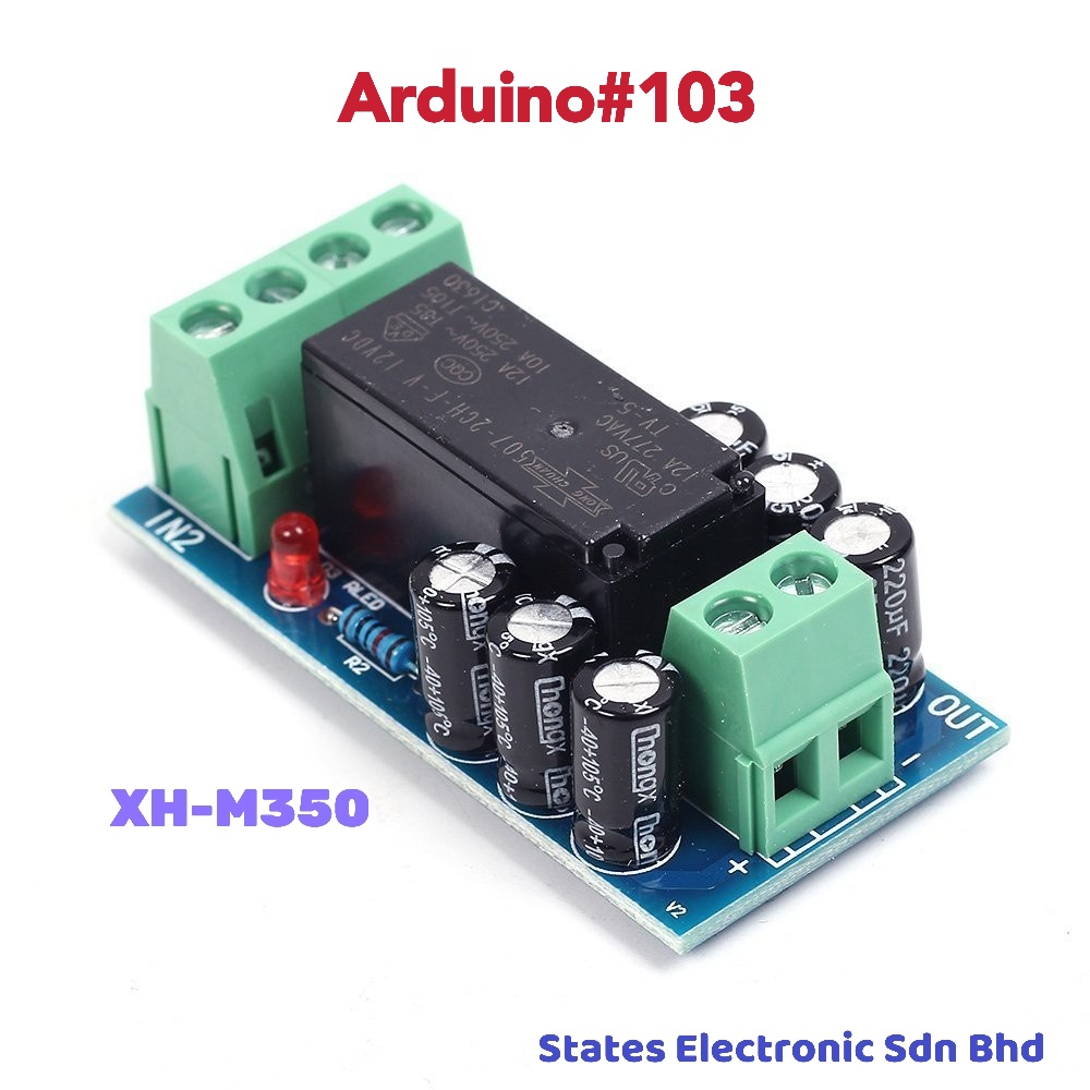 Arduino#103 XH-M350 Backup Battery Automatic Switching Power Module 12V ...