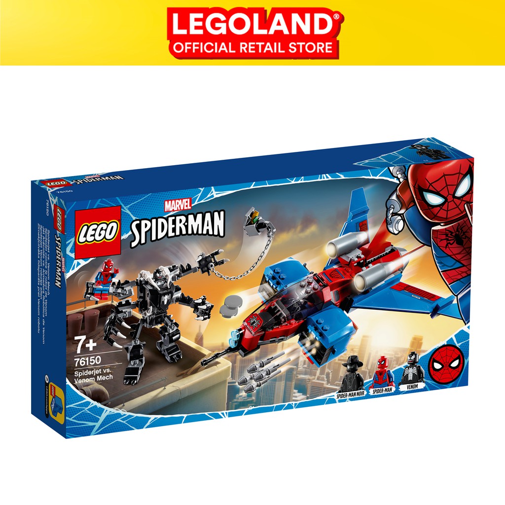 LEGO® Marvel Super Heroes Spiderjet vs Venom Mech 76150(R) | Shopee ...
