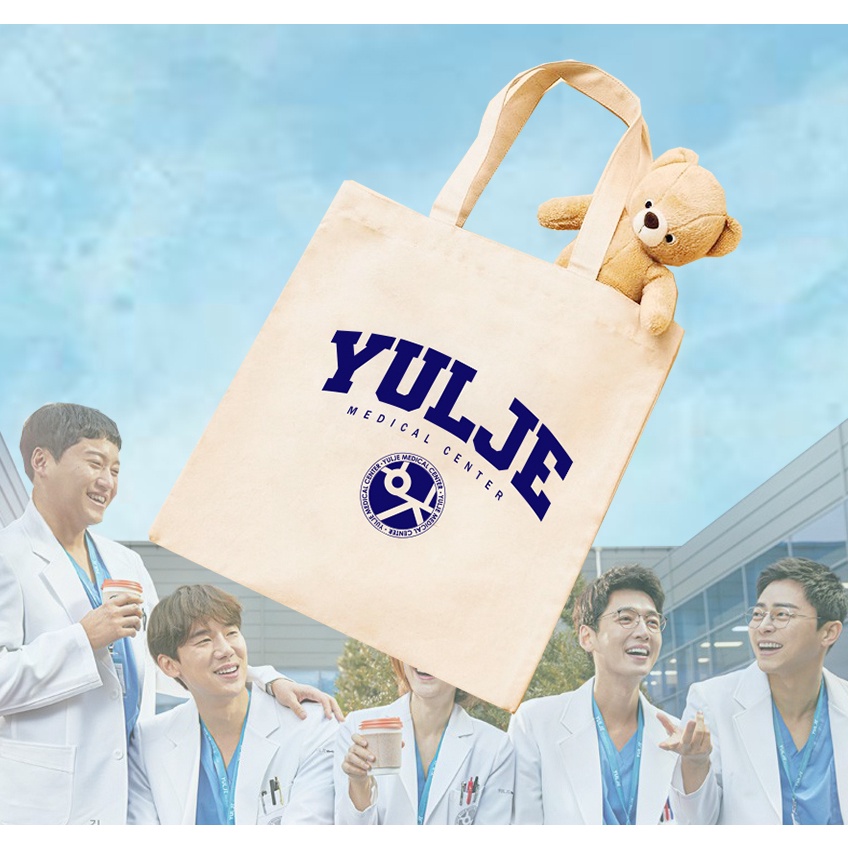 🇲🇾 READY STOCK ! Hospital Playlist YULJE Kdrama Tote Bag Canvas Bag ...