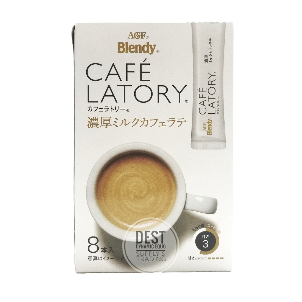 AGF Blendy Cafe Latory Noko Milk Cafe Latte 10.5g x 8's Japan Instant ...