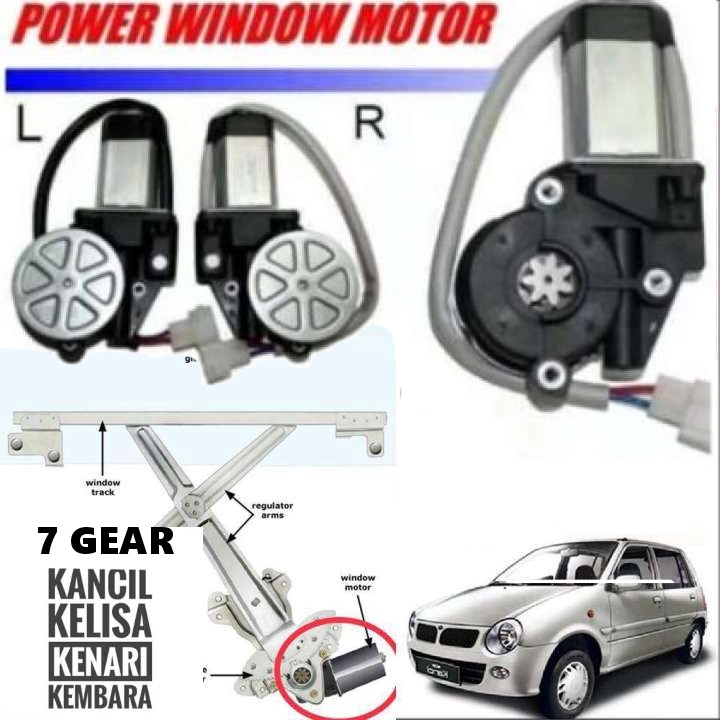 Perodua Kancil Kenari Kelisa Kembara Power Window Motor 7 Gear Power ...