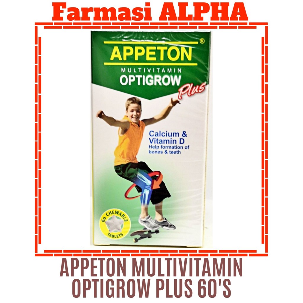 Appeton Multivitamin Optigrow Plus 60's | Shopee Malaysia