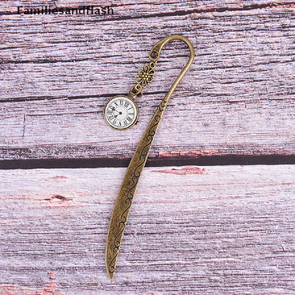 FW++ retro vintage metal alloy bronze bookmark document book mark label ...