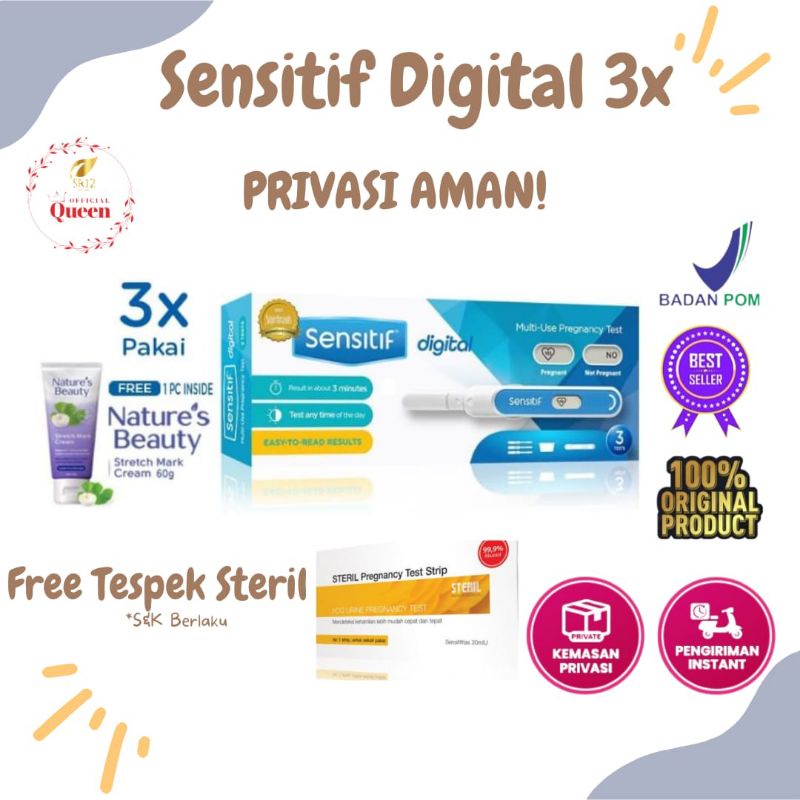 Digital Sensitive 3X Use Pregnant test pack / compact Pregnant test ...