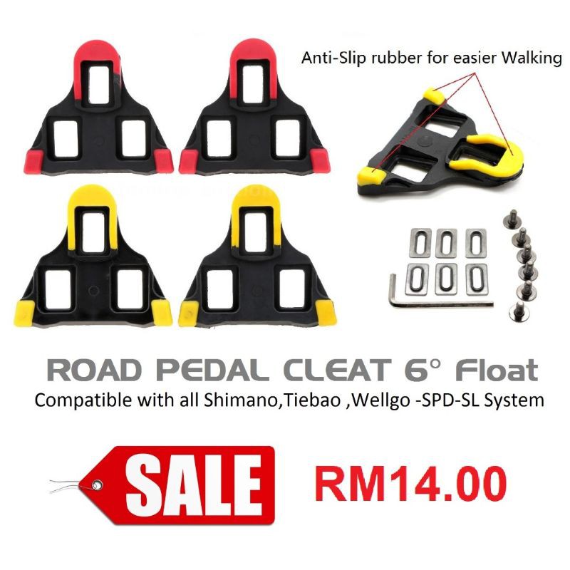 MTB RB Fixie Gravel Road Cycling Bicycle Original Road SPD-SL Cleat set ...