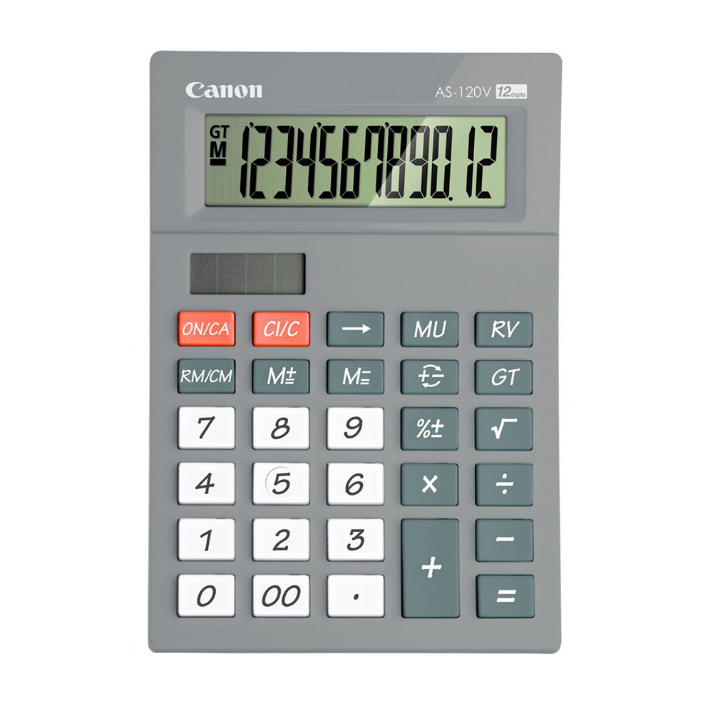 Canon AS-120V-GY Arc Design 12 Digits Calculator (Grey) | Shopee Malaysia