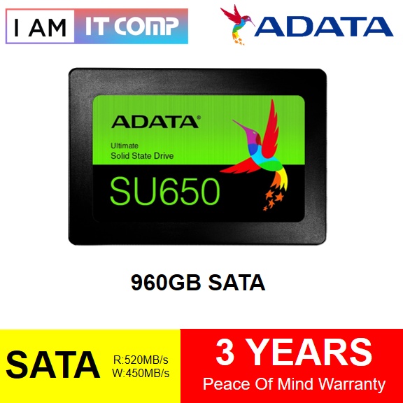 ADATA ULTIMATE SU650 SSD 2.5" SATA 120GB / 240GB / 256GB / 480GB ...