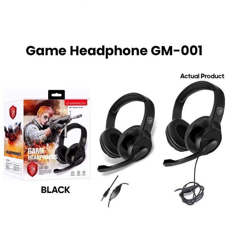 👍READY STOCK👍 GM-001 AKZ Gaming Headphones With Mic Stereo Game Headset ...