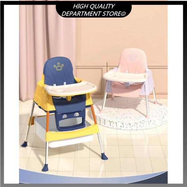 Meja makan kanak Adjustable Height Baby Dining Table High Chair Low ...