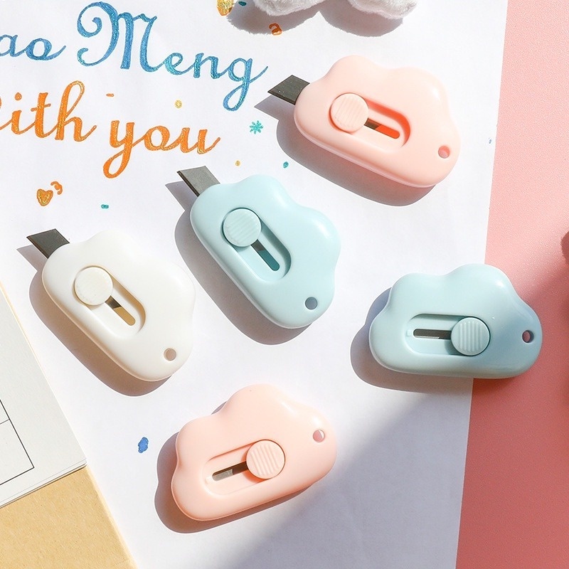 YNI Mini Clouds Art Cute Utility Knife Express Box Knife Paper Cutter ...