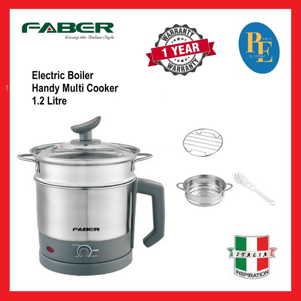 Faber Electric Boiler Handy Multi Cooker 1.2 Litre - FMC 1200 | Shopee ...
