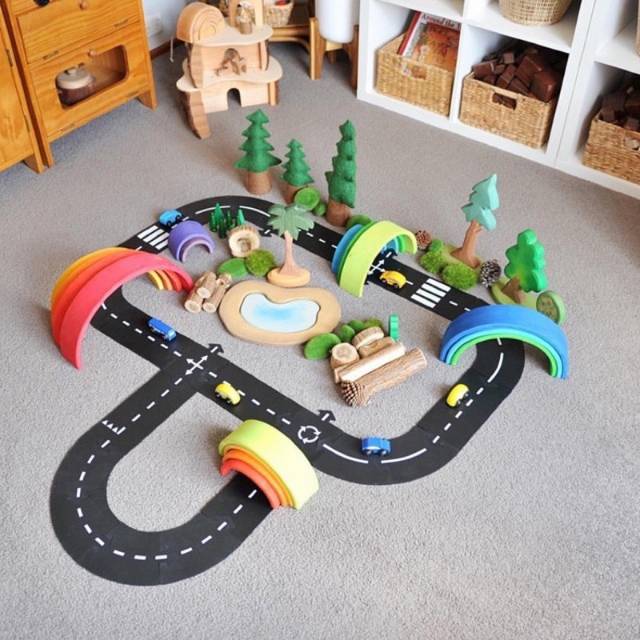 Pvc Flexible Puzzle Roads Toy Road Raya | Shopee Malaysia