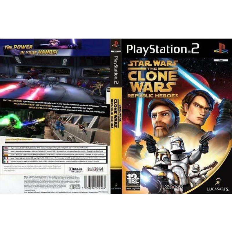 PS2 CD DVD GAMES ( Star Wars: The Clone Wars – Republic Heroes ...