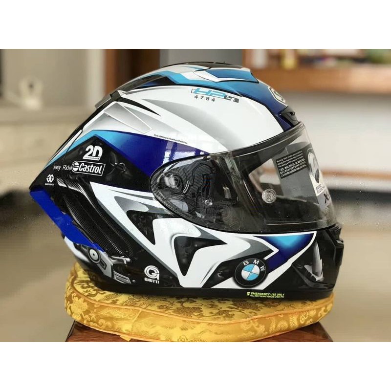 Free Visor!! SHOEI X14 BMW HP4 S1000RR Japan Protect Track Sukan Rider Racing Motorcycle Sport ...