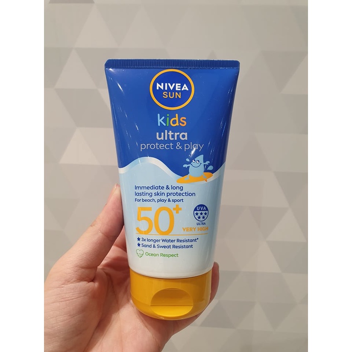 Nivea Sunscreen Sunblock for Kids Adults SPF50 Water Resistant Non ...