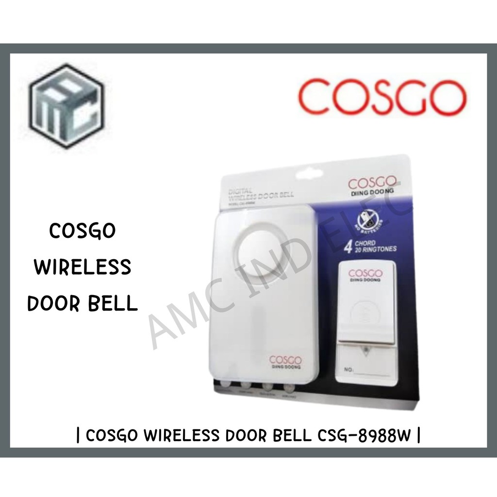 COSGO CSG-8988W 13A 3Pin Plug In Wireless Door Bell (NO NEED BATTERY ...