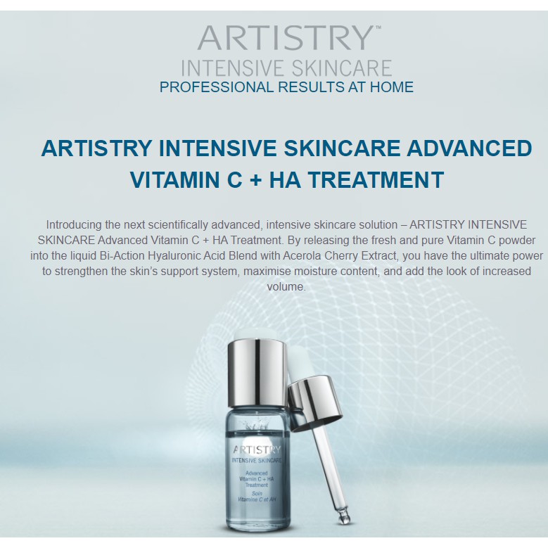ARTISTRY INTENSIVE SKINCARE Advanced Vitamin C + HA Treatment | Shopee ...