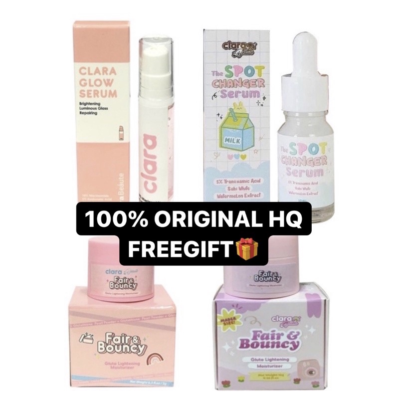 CLARA GLOW SERUM / CERA GLOW OIL / CLARA FAIR & BOUNCY / THE SPOT ...