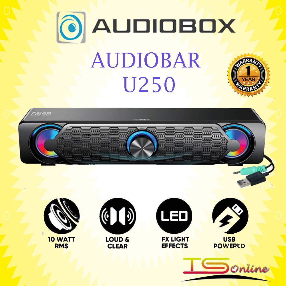 SonicGear SonicBar U200 LED Light Effect Soundbar /AudioBox AudioBar ...