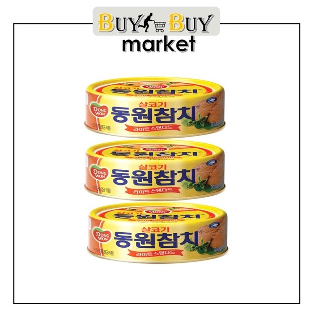 Dongwon Light Standard Tuna by 3 pcs (100g, 150g and 250g) | Shopee Malaysia