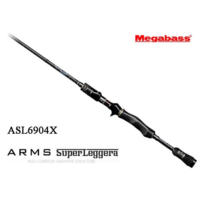 MEGABASS fishing rod ARMS SUPER LEGGERA ASL6904X FRESHWATER CASTING ROD ...