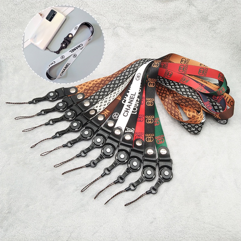 Brand Neck Strap Card Holder Mobile Phone Lanyard Hanging Neck Shell ...