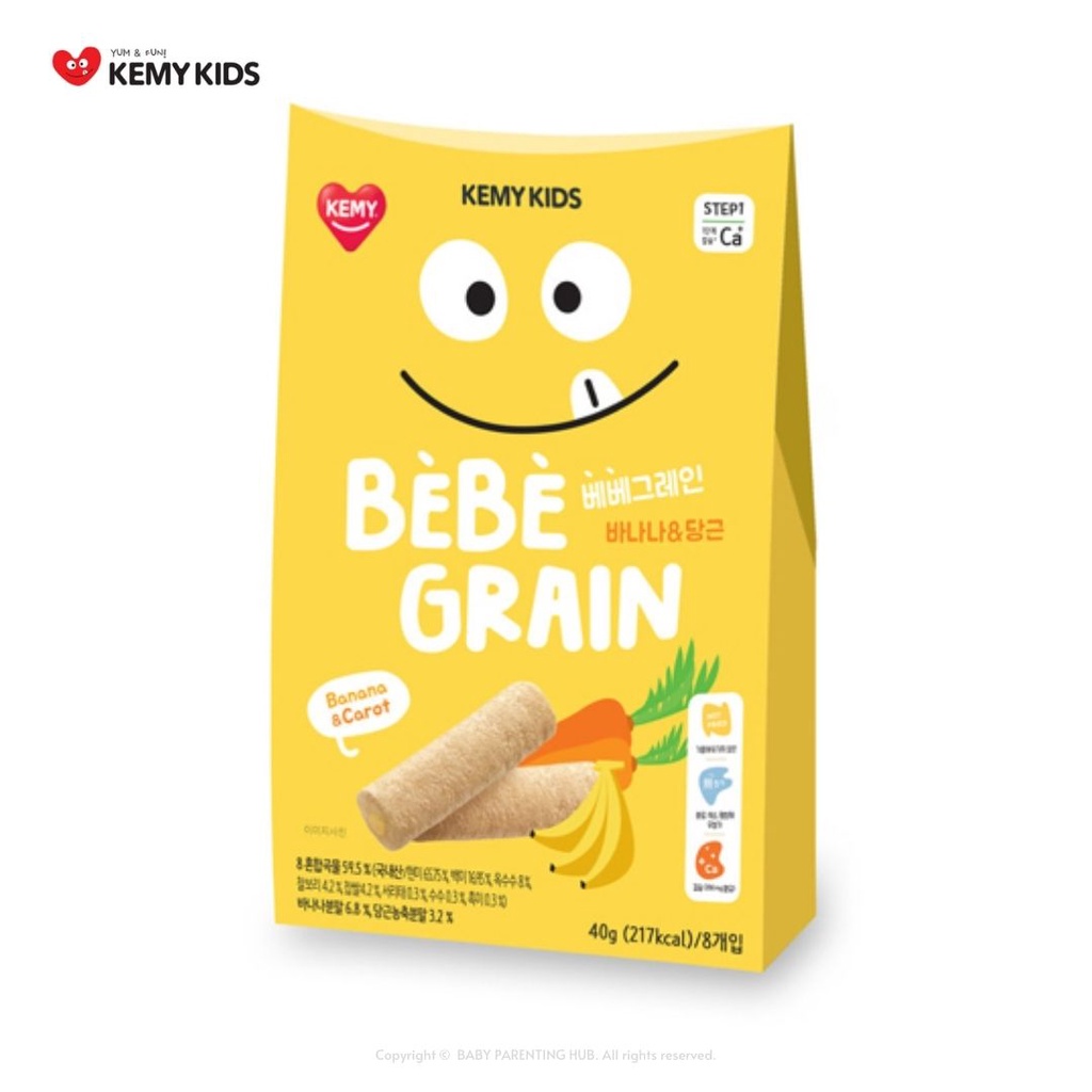 Kemy Kids Banana & Carrot Bebe Grain Snacks | Shopee Malaysia