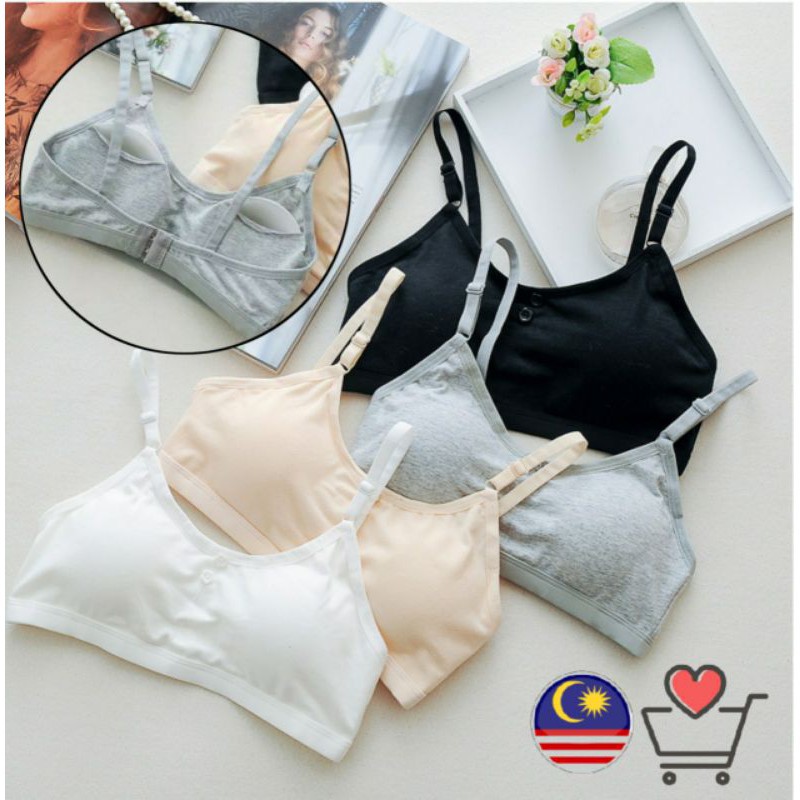 Premium Teenager Bra Non-Wired & Removable Pad with 3 Adjustable Straps ...