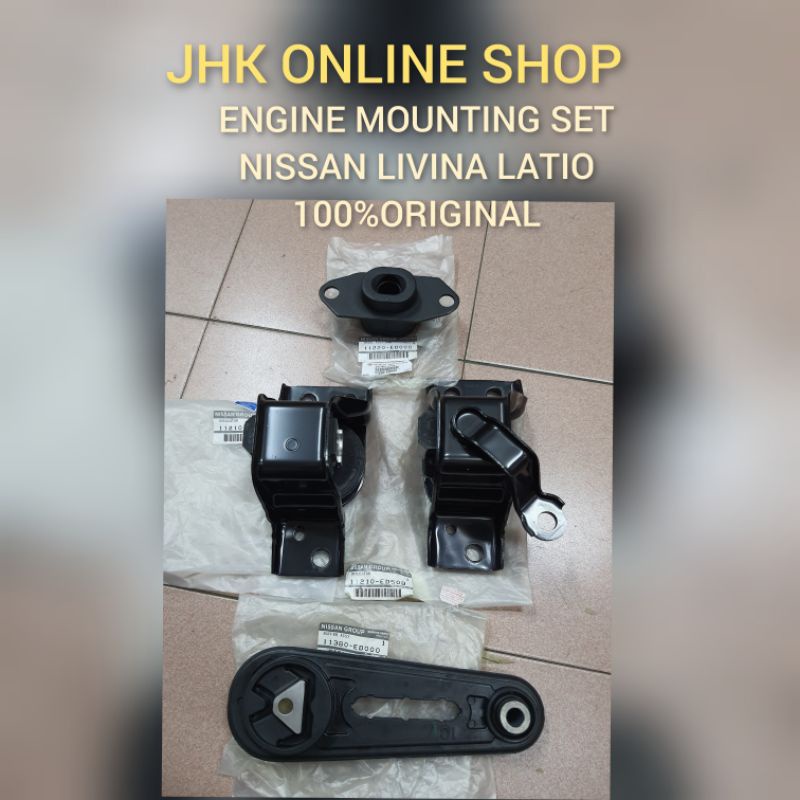 NISSAN GRAND LIVINA 1.6 LATIO ENGINE MOUNTING SET 3PC 100%ORIGINAL MADE ...