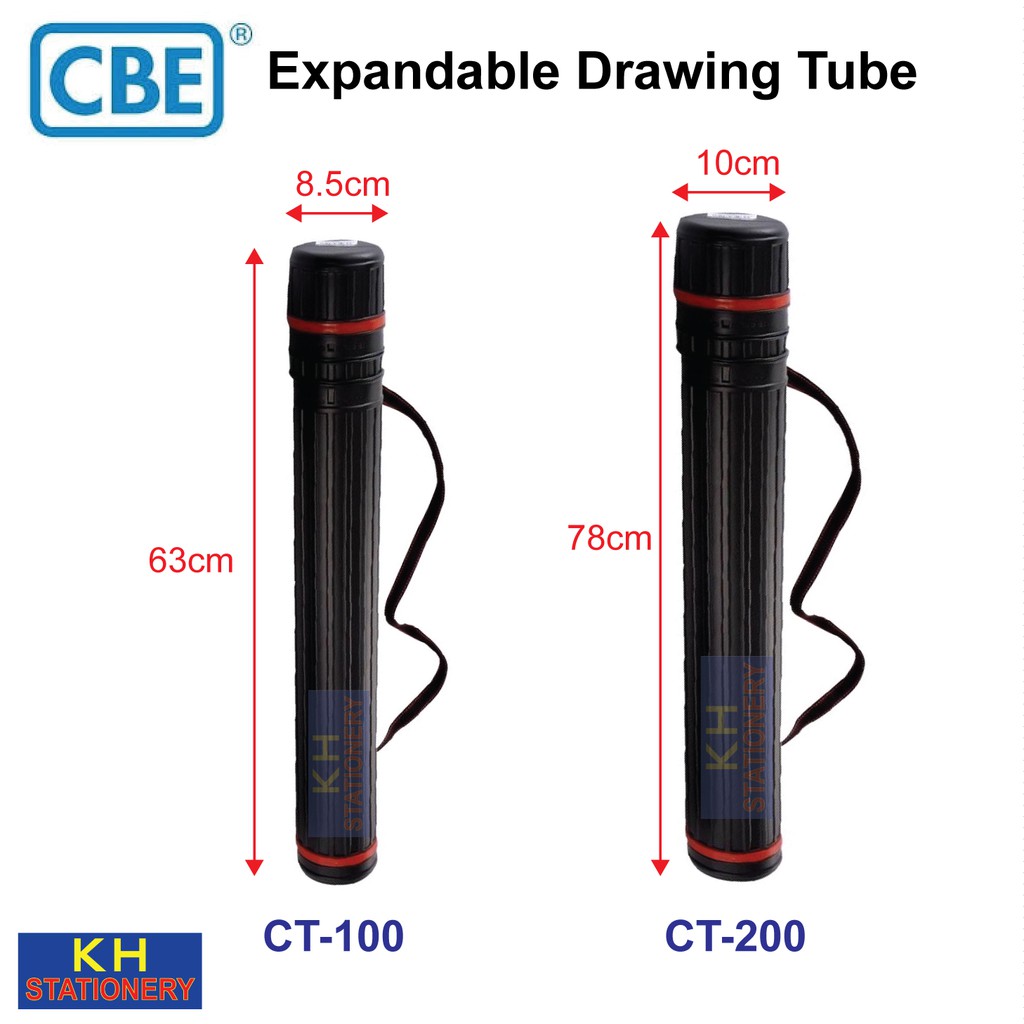 CBE Expandable Drawing Tube CT-100/CT-200/ Plan Tube / Poster Tube ...