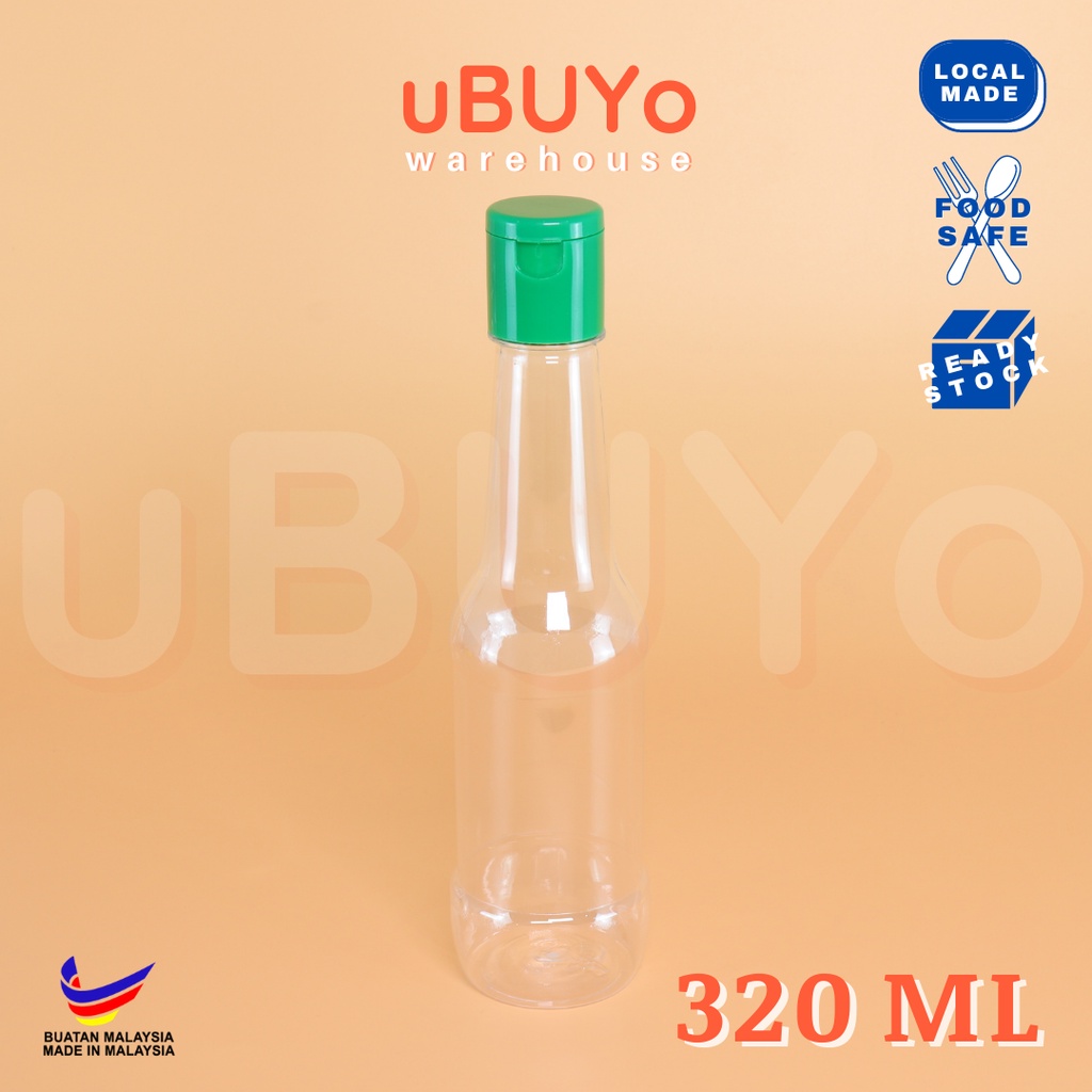 Sauce Bottle with flip top cap / Botol Sos / Honey Bottle / Botol Madu ...