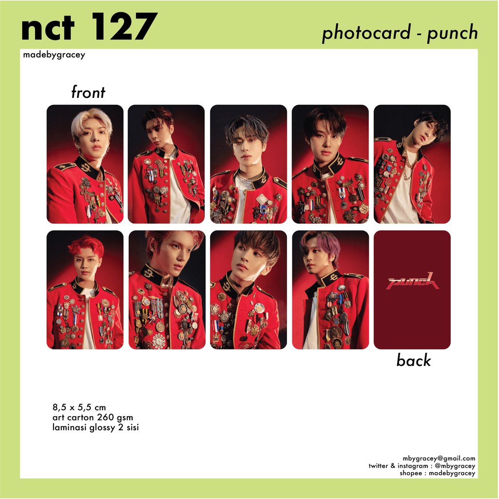 (Po)Photocard Nct 127 Neo Zone - Punch PC | Shopee Malaysia