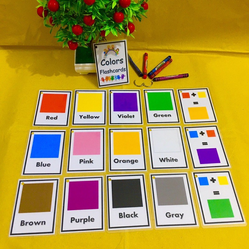 Colors Flashcard/ Flipcards laminated | Shopee Malaysia