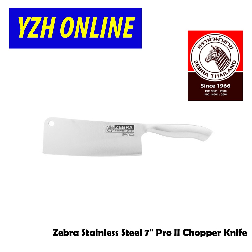(100% Original) Zebra Stainless Steel 7" Pro II Chopper Knife | Shopee ...