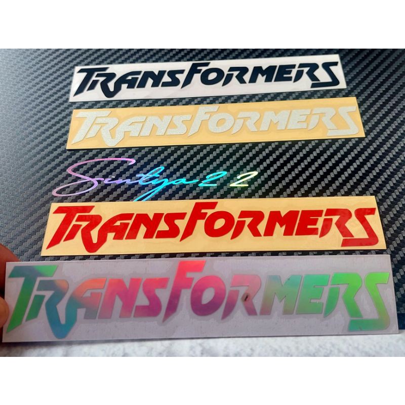 TRANSFORMERS Transformer CUTTING Writing STICKER | Shopee Malaysia