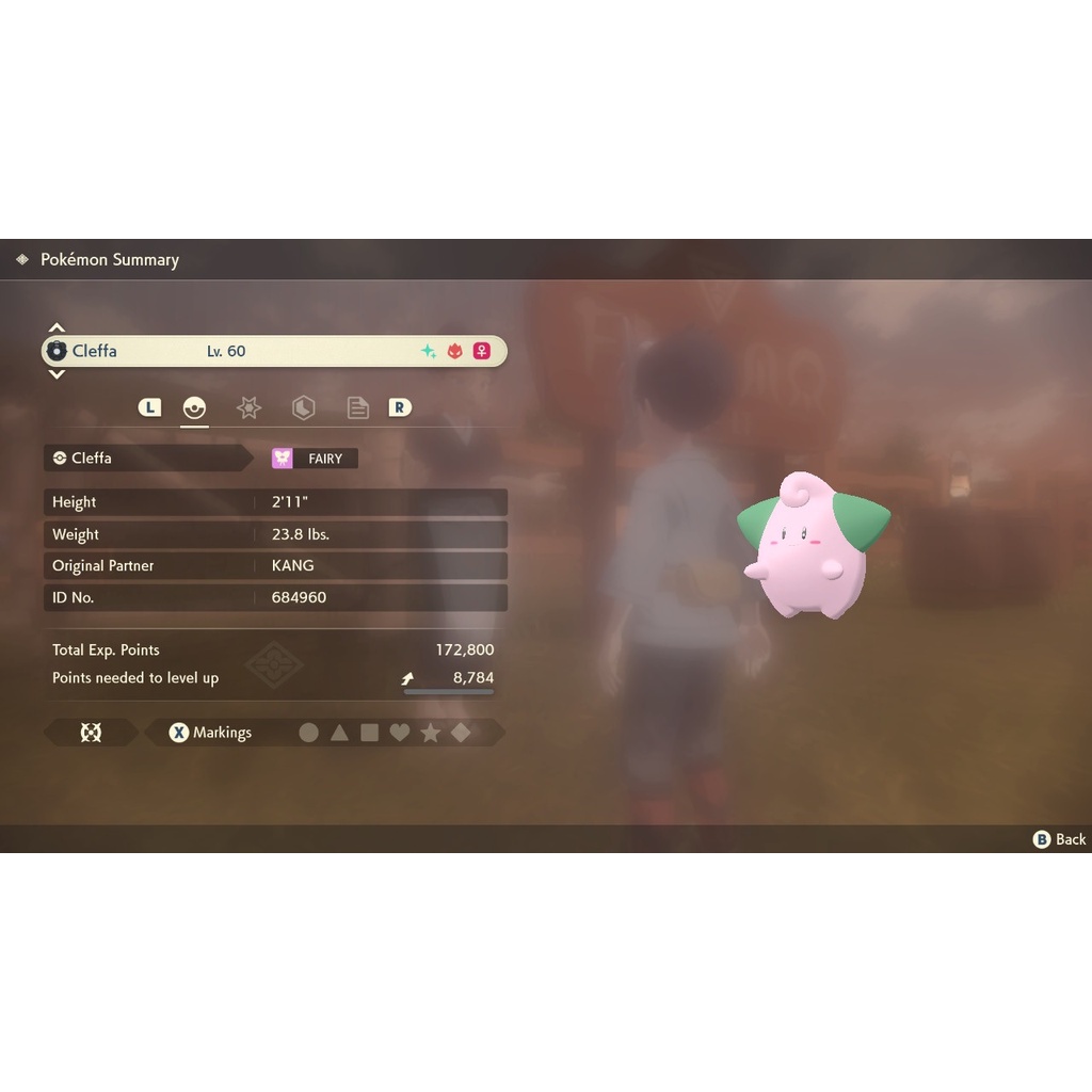 Pokemon Legends: Arceus - 6IV Shiny Alpha Cleffa | Shopee Malaysia