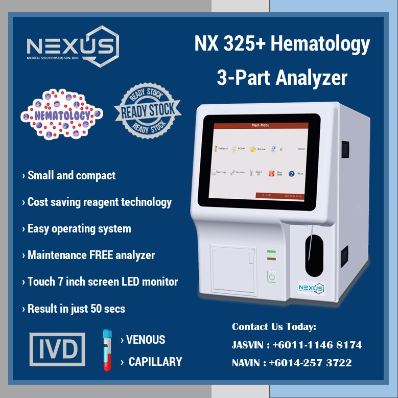 NX 325+ Hematology 3-Part Analyzer | Shopee Malaysia