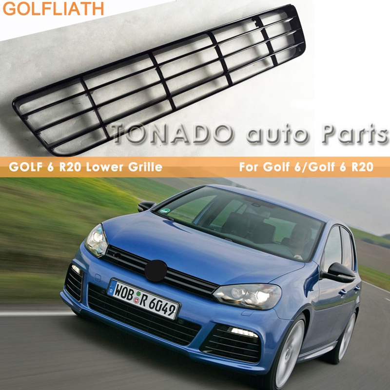 GOLFLIATH R20 style ABS glossy black lower Grille front bumper grill ...