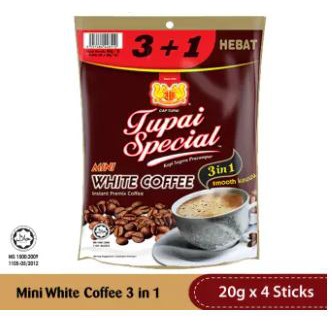 Cap Tupai - Tupai Special Mini White Coffee 3 in 1 (20g X 4's) | Shopee ...